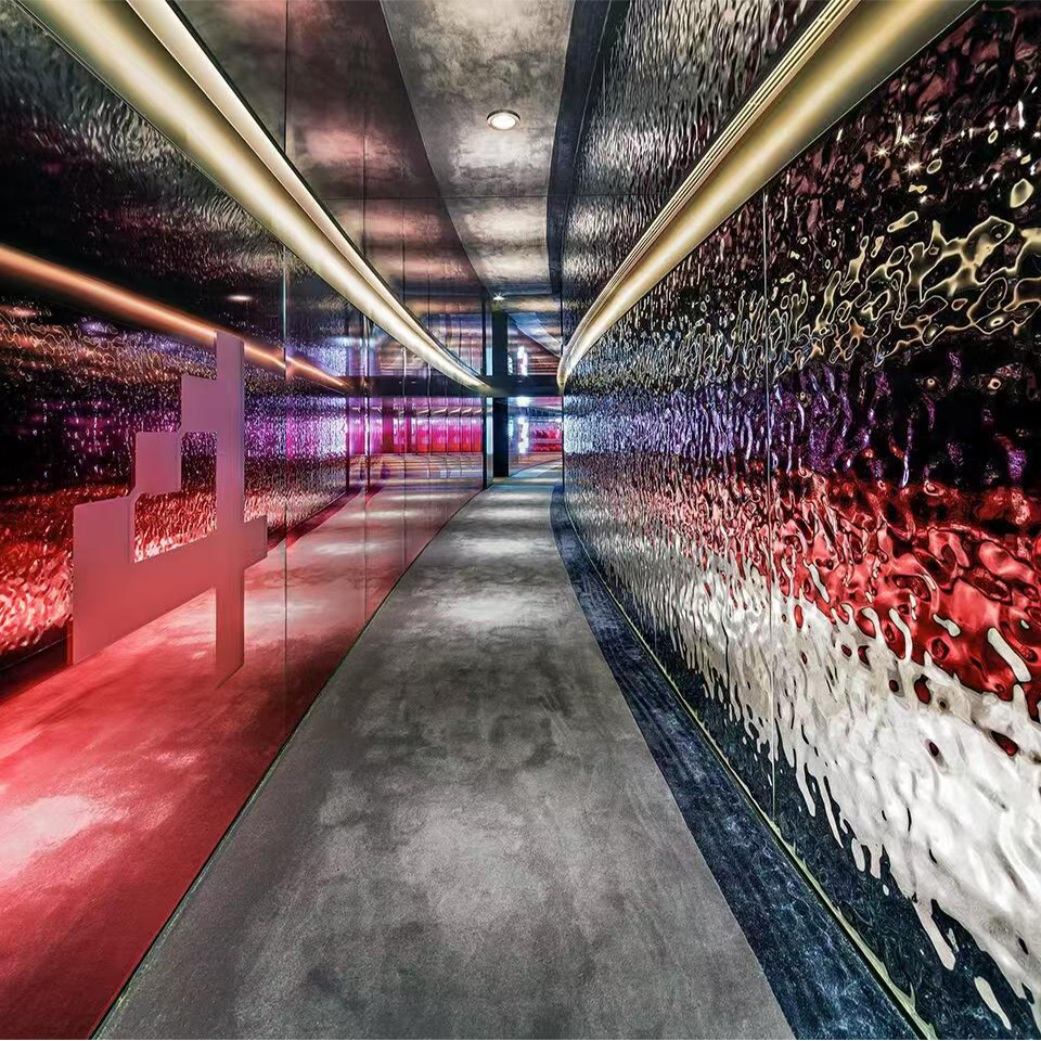 Water Ripple Stainless Steel Cladding - Puci Metal